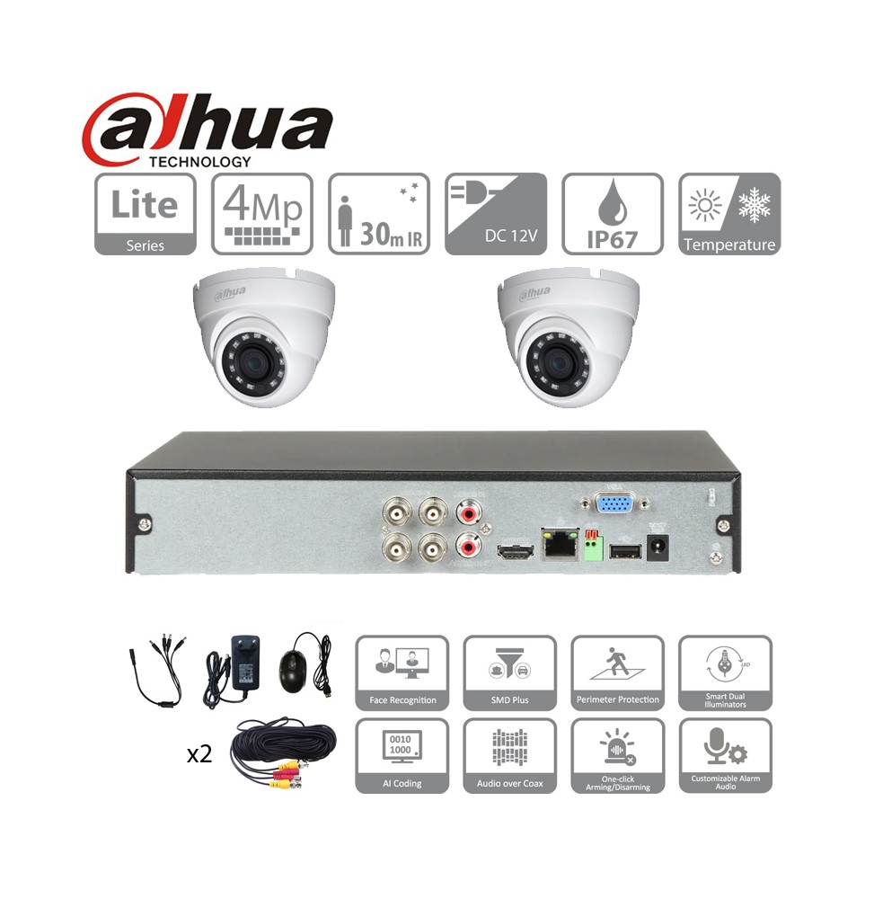 kit caméras vidéo surveillance coaxial